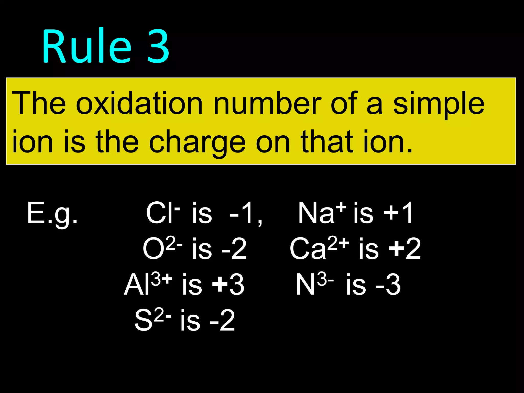 2.6.1 oxidation numbers | PPTX