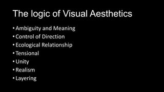 2. aesthetics theory | PPTX