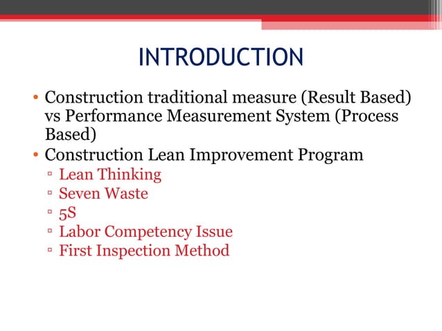 Rework Reduction in Construction Project | PPT | Construction Industry ...