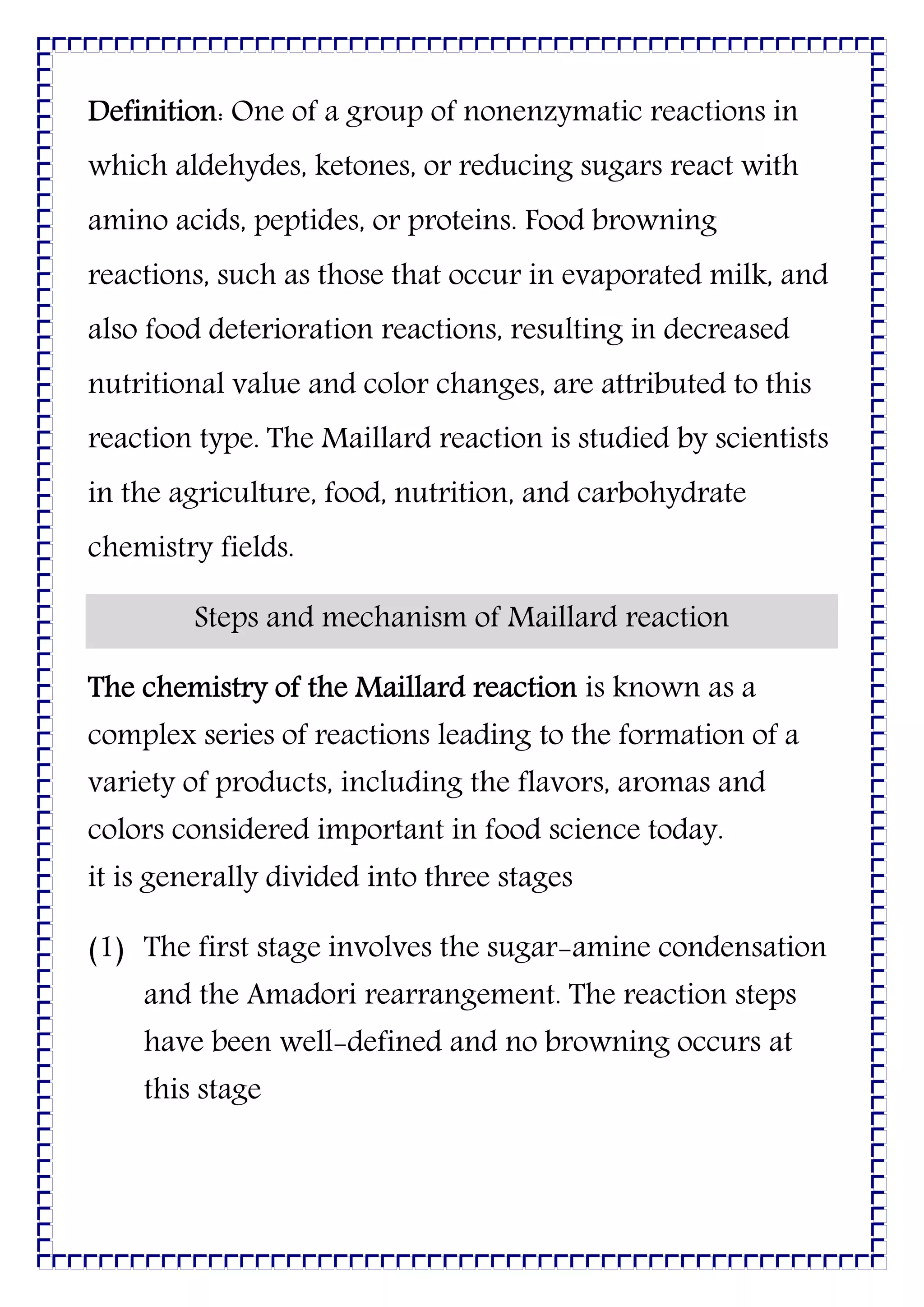 Maillard Reaction | PDF
