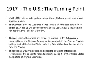 2.7 WW1 Battlesand Events, Russia and the USA | PPT | Death, Injury, or ...