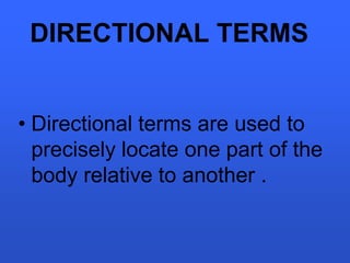 2. anatomy term chapter 2 | PPT