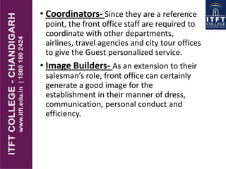 ITFT-Qualities of Front Office staff | PPTX | Hotels and Motels | Travel Type
