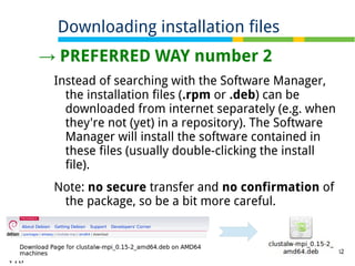 Part 2 of 'Introduction to Linux for bioinformatics': Installing software | PDF