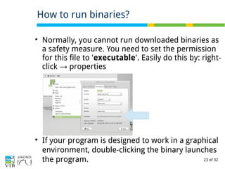 Part 2 of 'Introduction to Linux for bioinformatics': Installing software | PDF