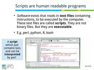 Part 2 of 'Introduction to Linux for bioinformatics': Installing software | PDF