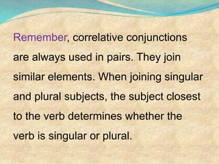 2. coordinating conjunctions | PPTX