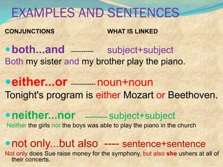 2. coordinating conjunctions | PPTX