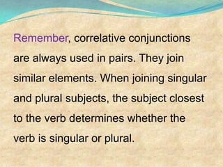 2. coordinating conjunctions | PPT