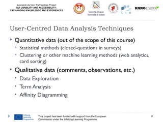 UCA: Data Analysis Techniques | PPT