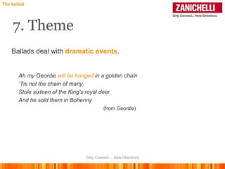 2. the ballad | PPT | Musicals | Genres