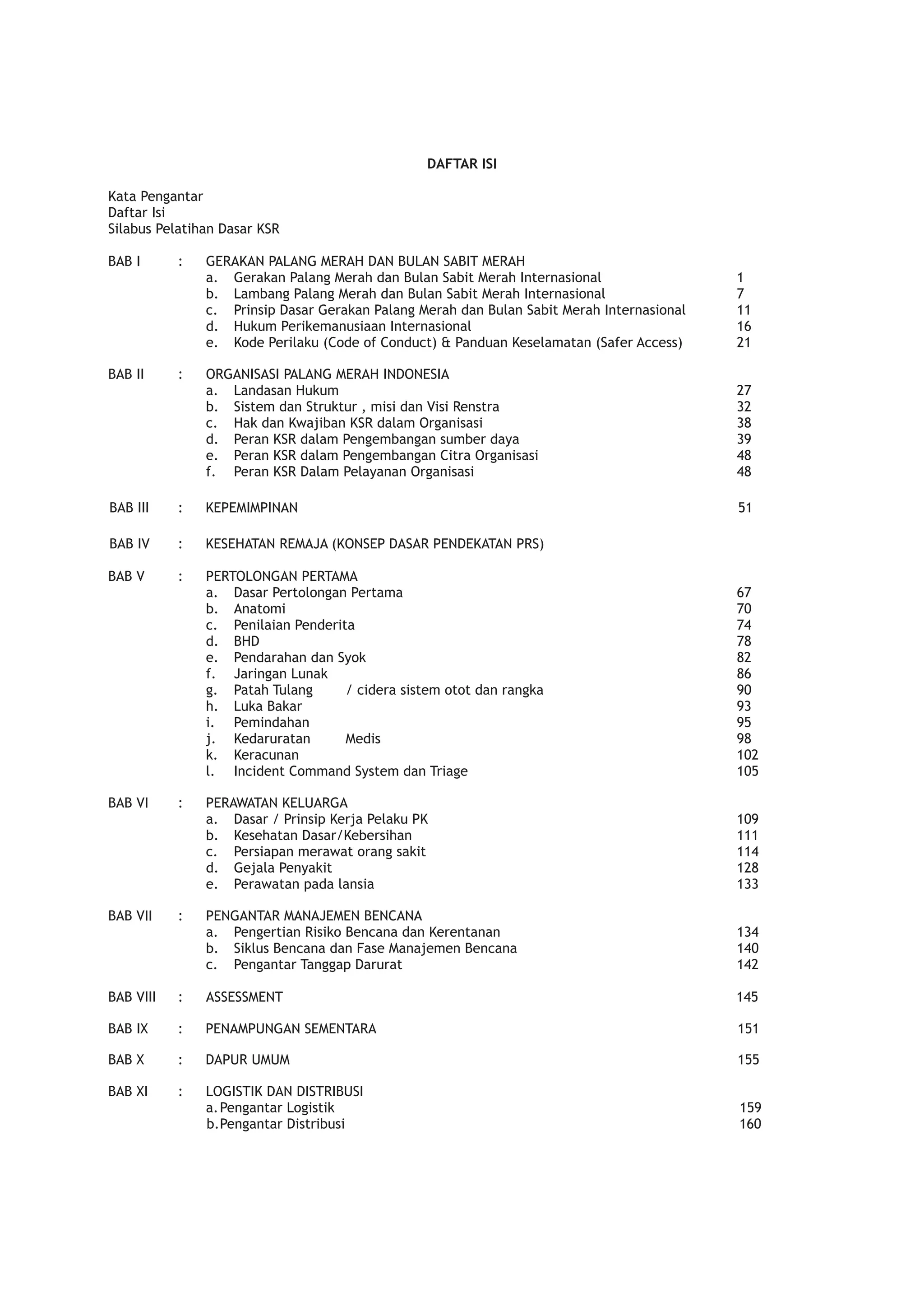 Pelatihan Dasar KSR - Kumpulan Materi | PDF
