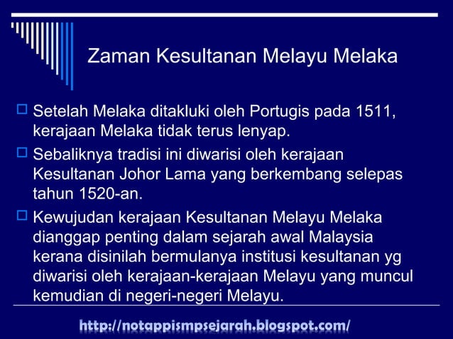 2.4 zaman kesultanan melayu melaka | PPS
