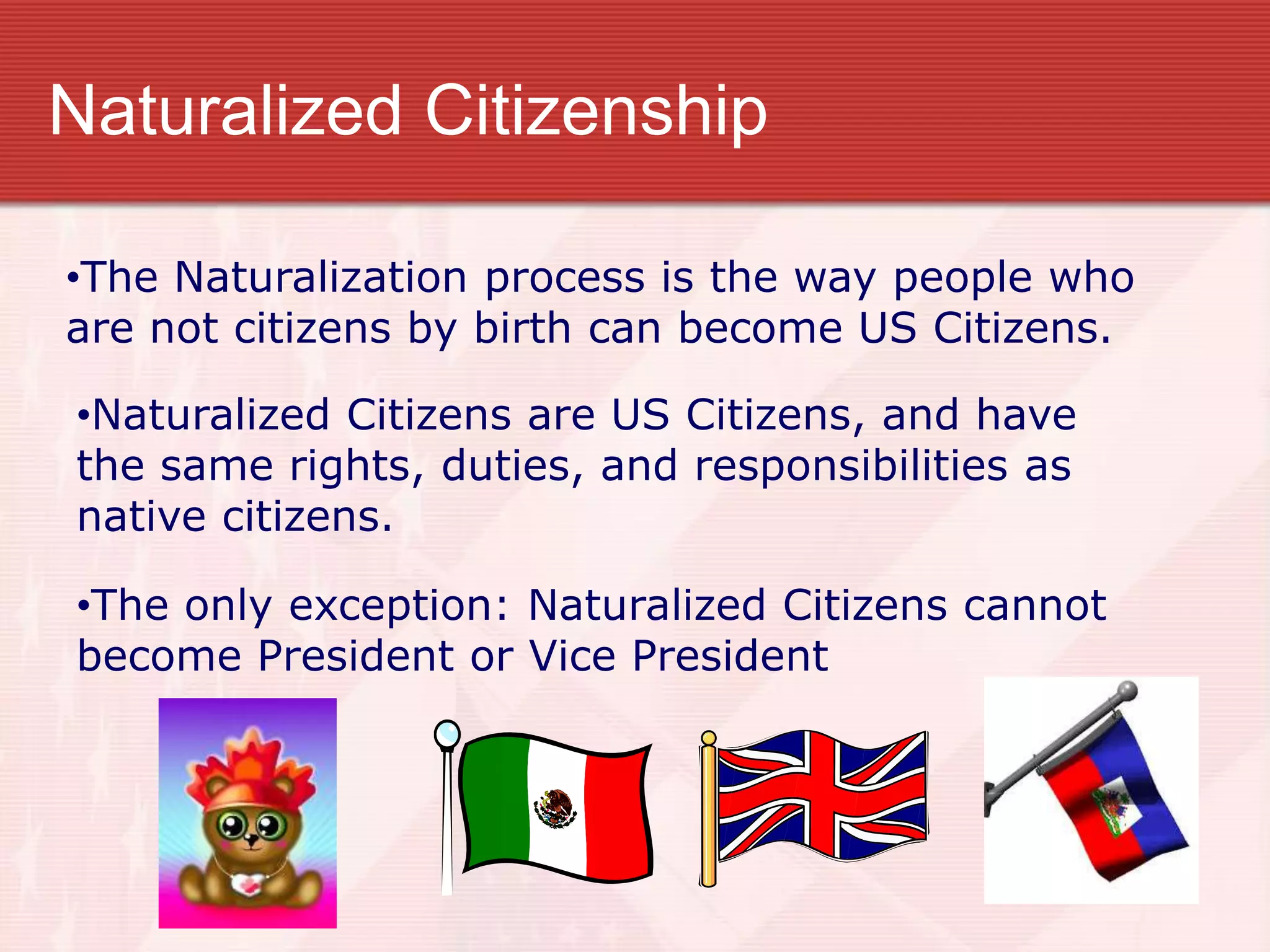 2. native v. naturalized and process | PPTX | Law