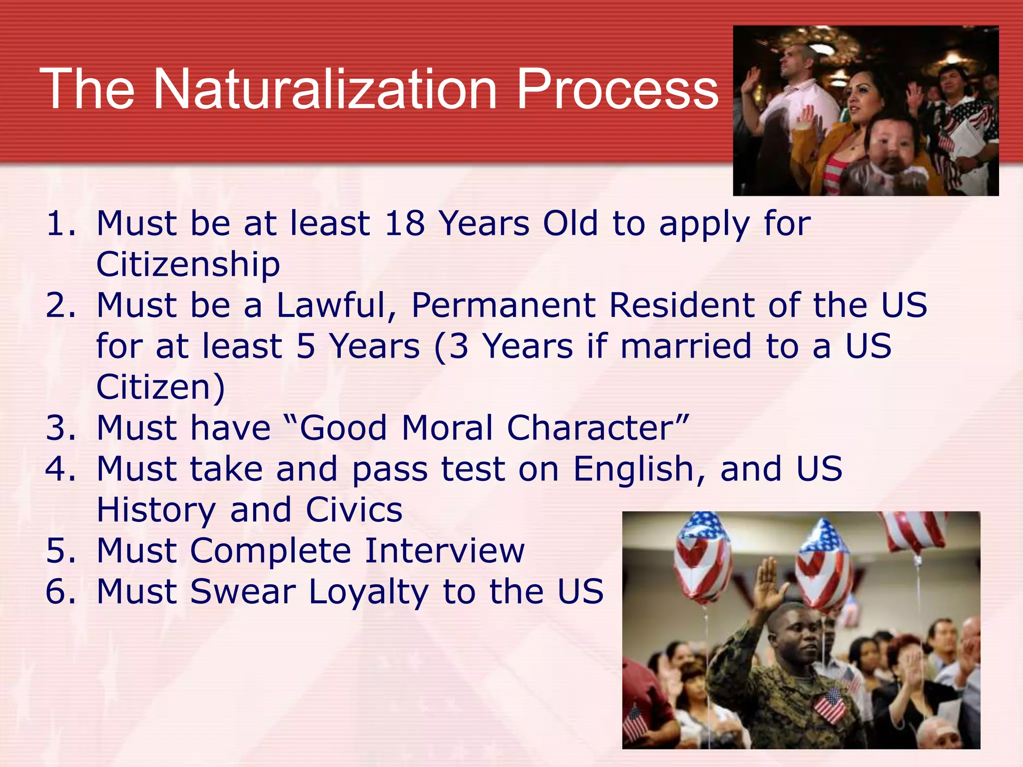 2. native v. naturalized and process | PPTX | Law