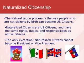 2. native v. naturalized and process | PPTX | Law