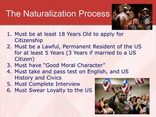 2. native v. naturalized and process | PPTX | Law