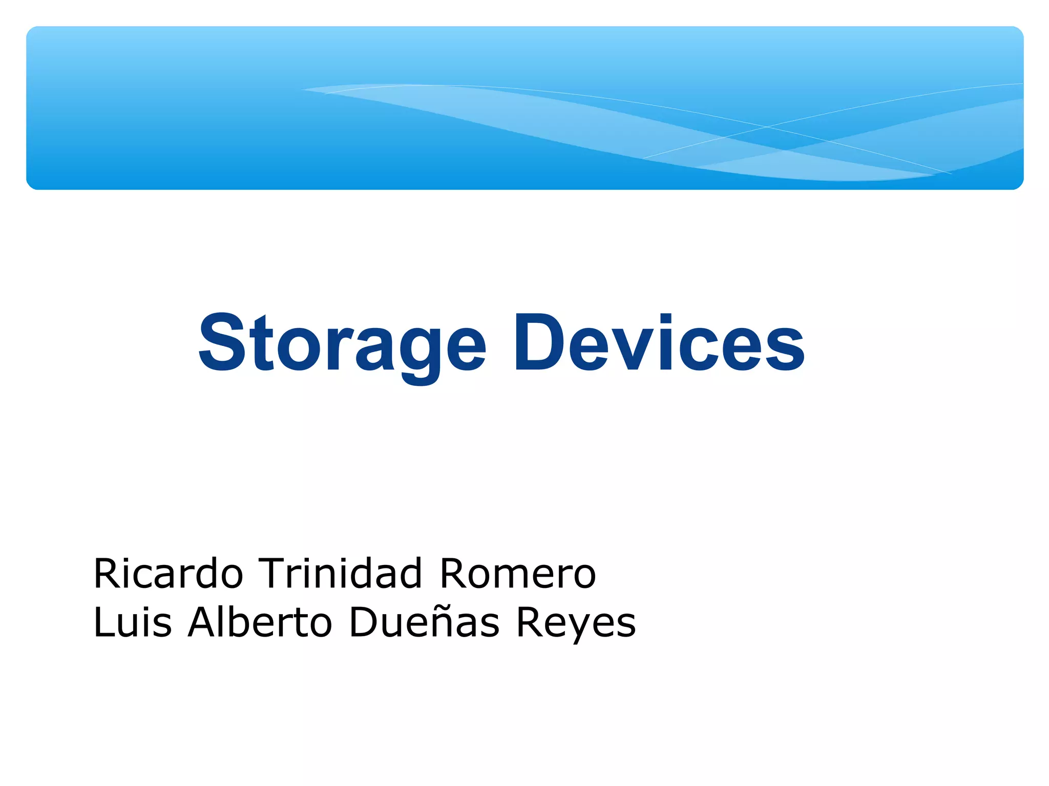 storage devices | PPT