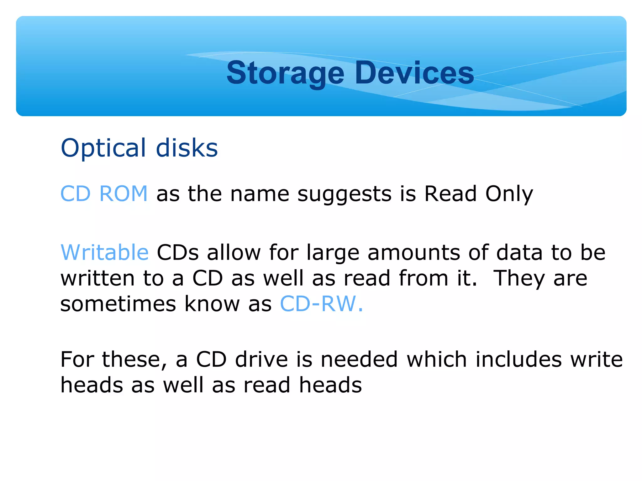 storage devices | PPT