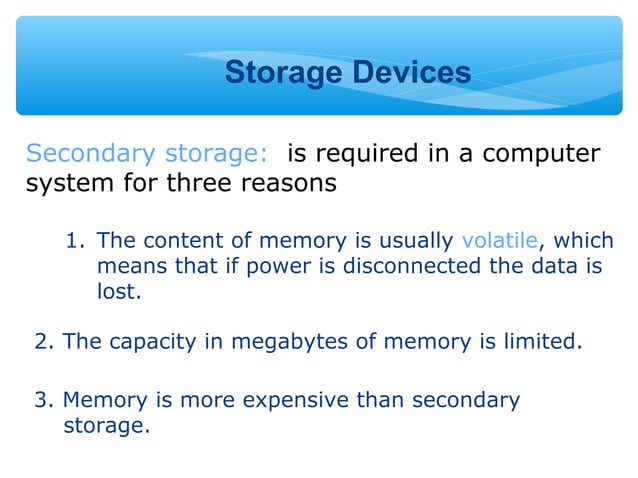 storage devices | PPT