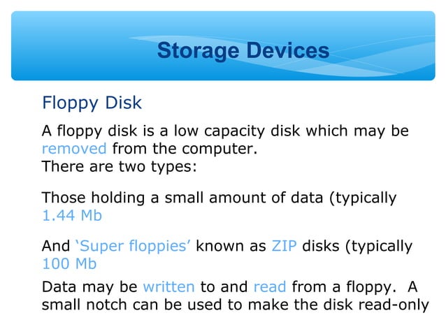 storage devices | PPT