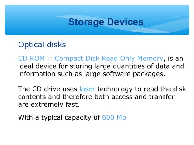 storage devices | PPT