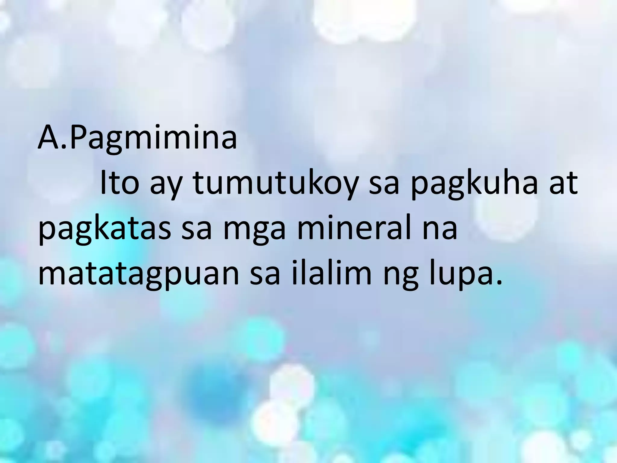 Mga subsektor ng industriya (Ekonomiks) | PPTX