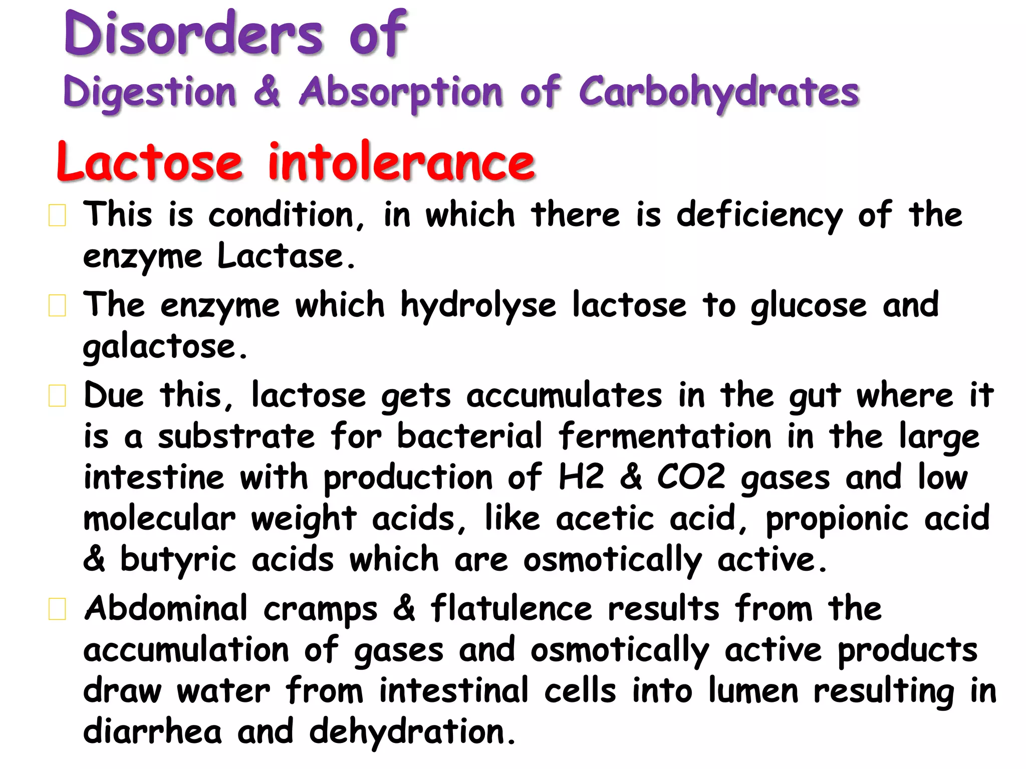 Digestion and Absorption of carbohydrates | PPSX