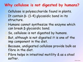 Digestion and Absorption of carbohydrates | PPSX