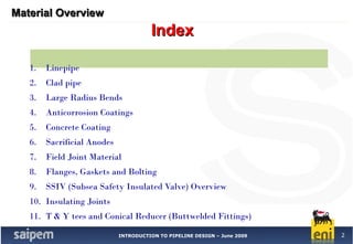 2. pipeline materials overview | PPT