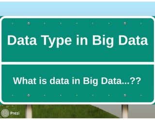 Data Types in Big Data | PPT