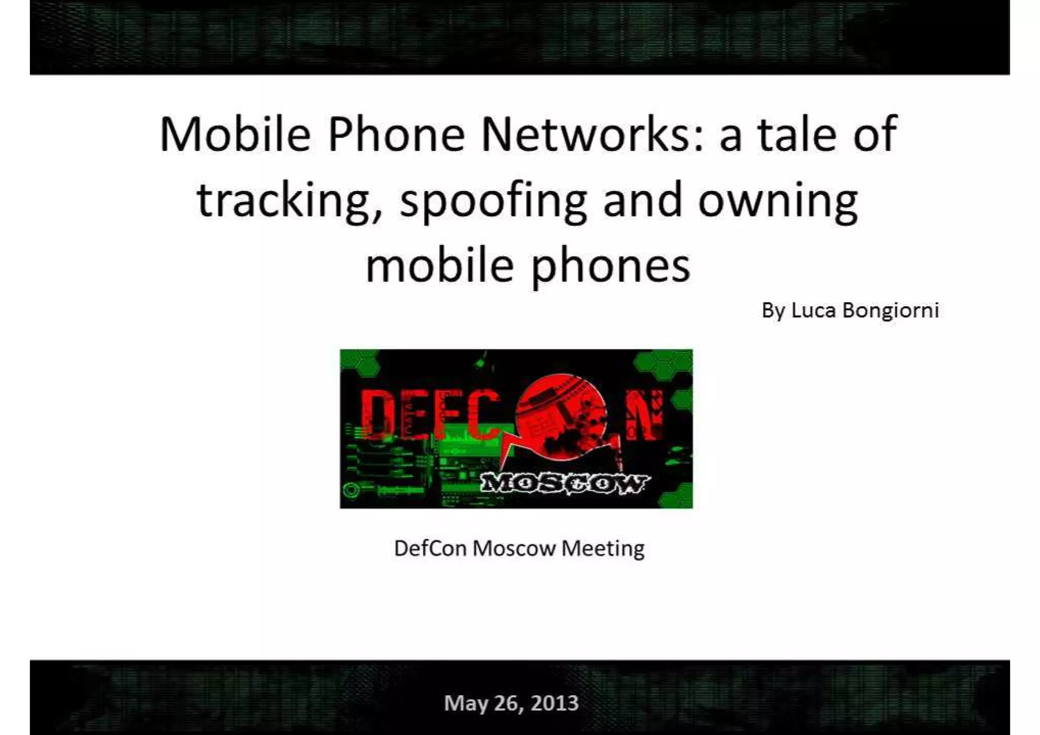 1.2. Mobile phone networks | PPT