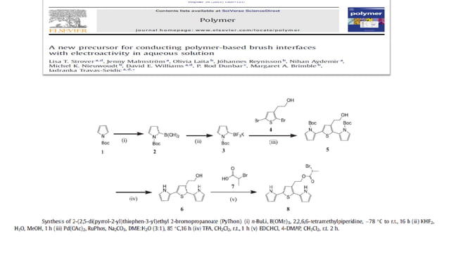 Synthesis Of Semiconducting Polymers For Possible Application In Autosaved Ppt