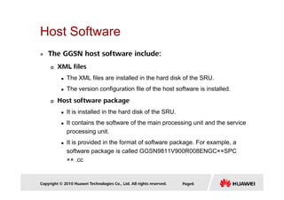 Huawei GGSN 9811 software management | PDF