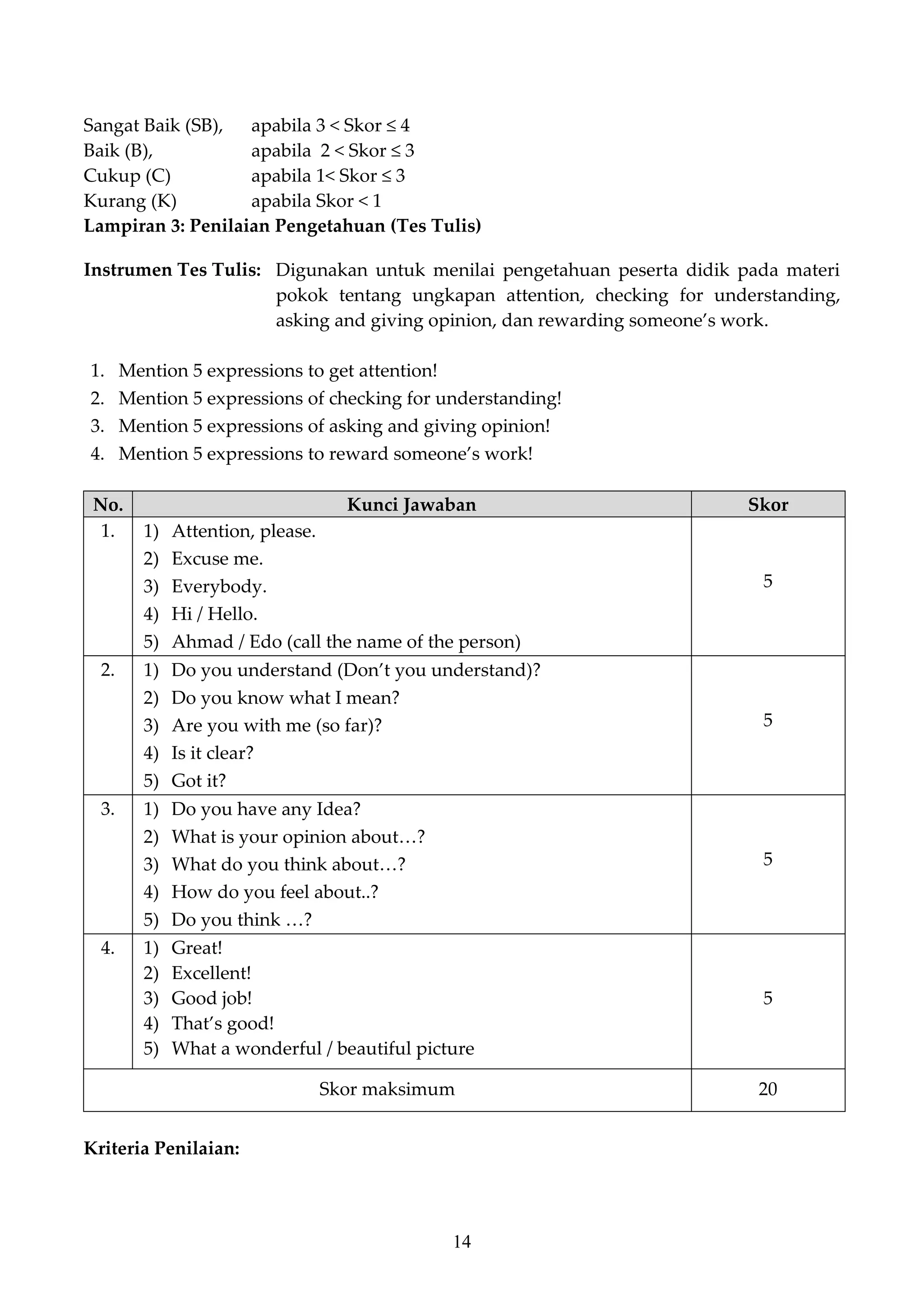 RPP bahasa Inggris kelas 8 semester 1 kurikulum 2013 (bab 1) | DOCX