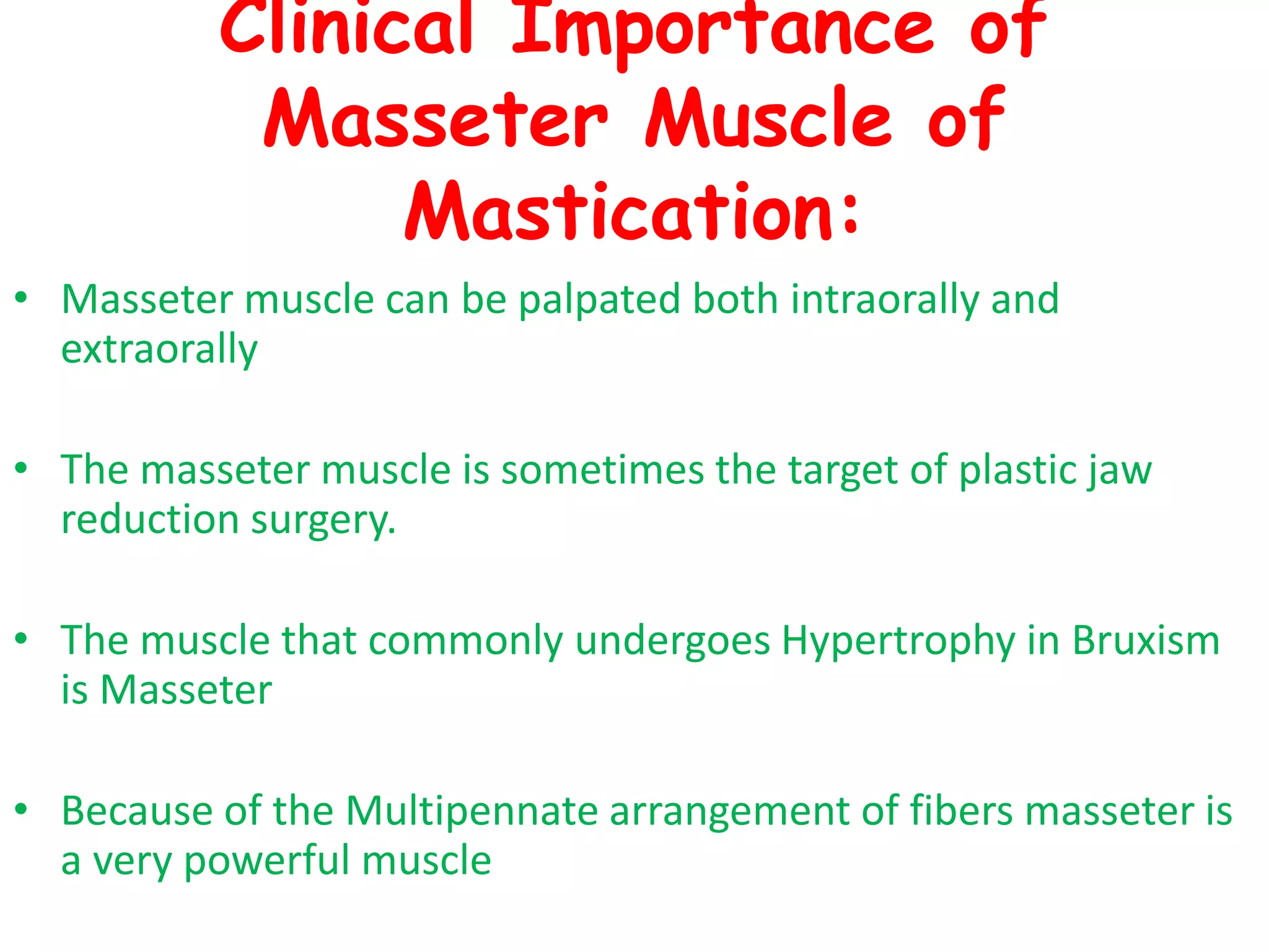 Muscles of mastication | PPTX
