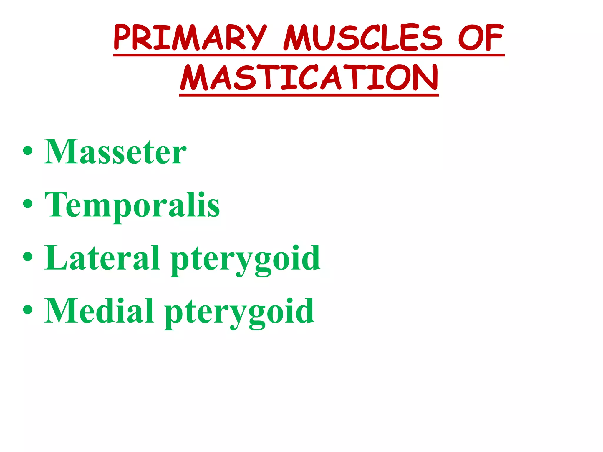 Muscles of mastication | PPTX