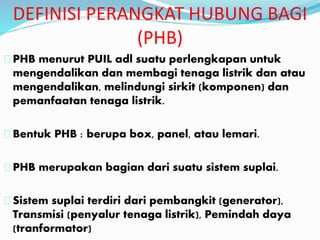 2. jenis jenis panel listrik | PPTX