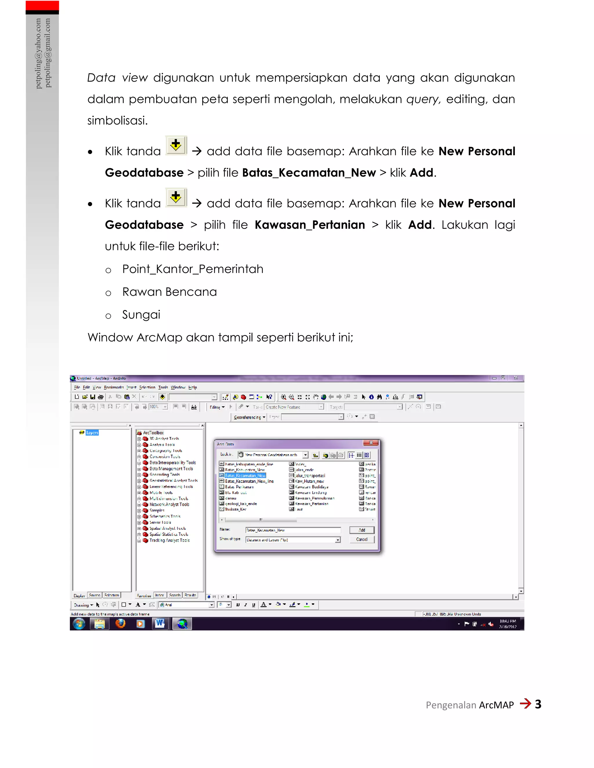 2. menampilkan peta dasar | PDF