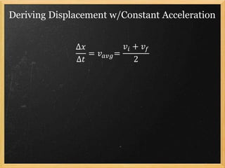 Acceleration Equation