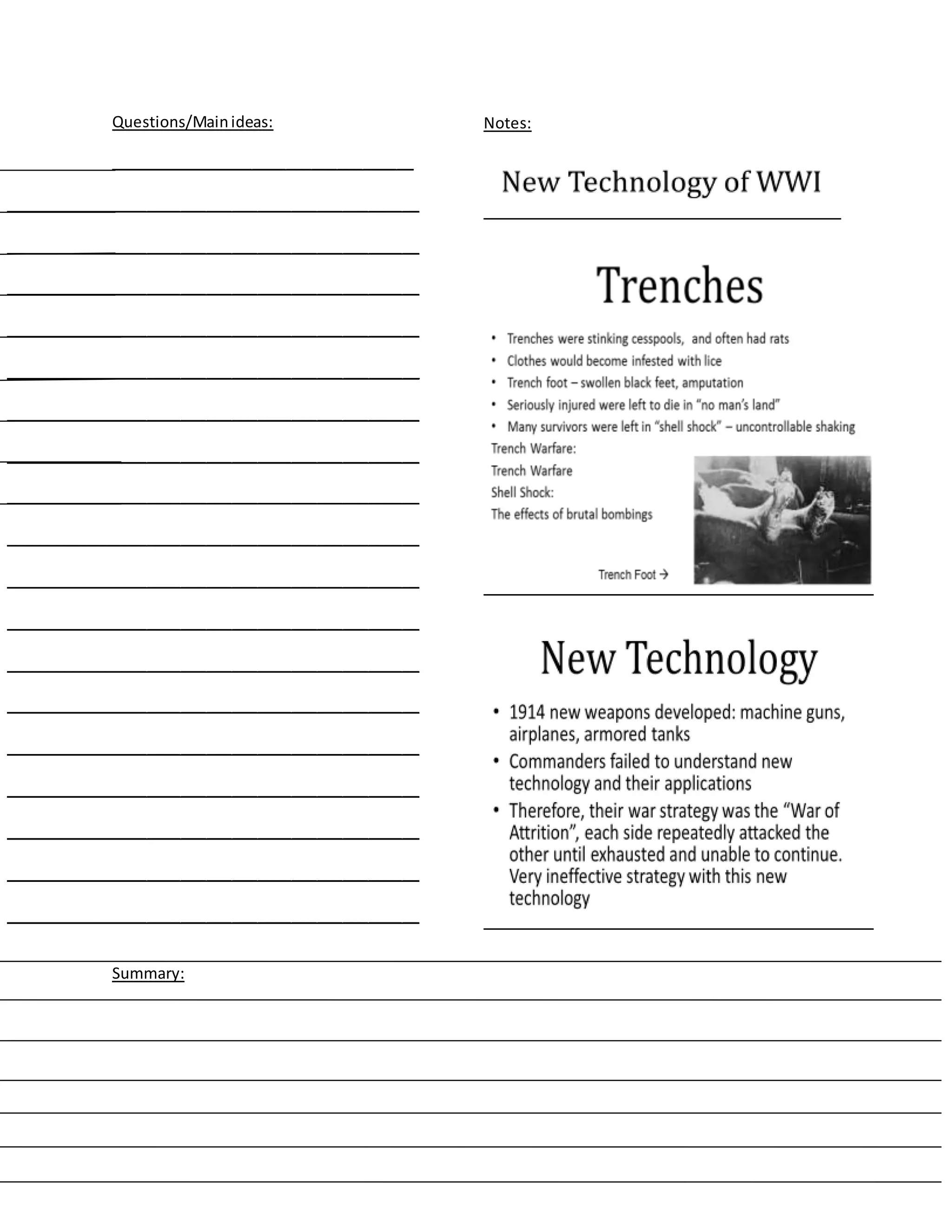 2.3 new technology of ww1 | DOCX