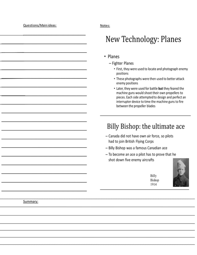 2.3 new technology of ww1 | DOCX