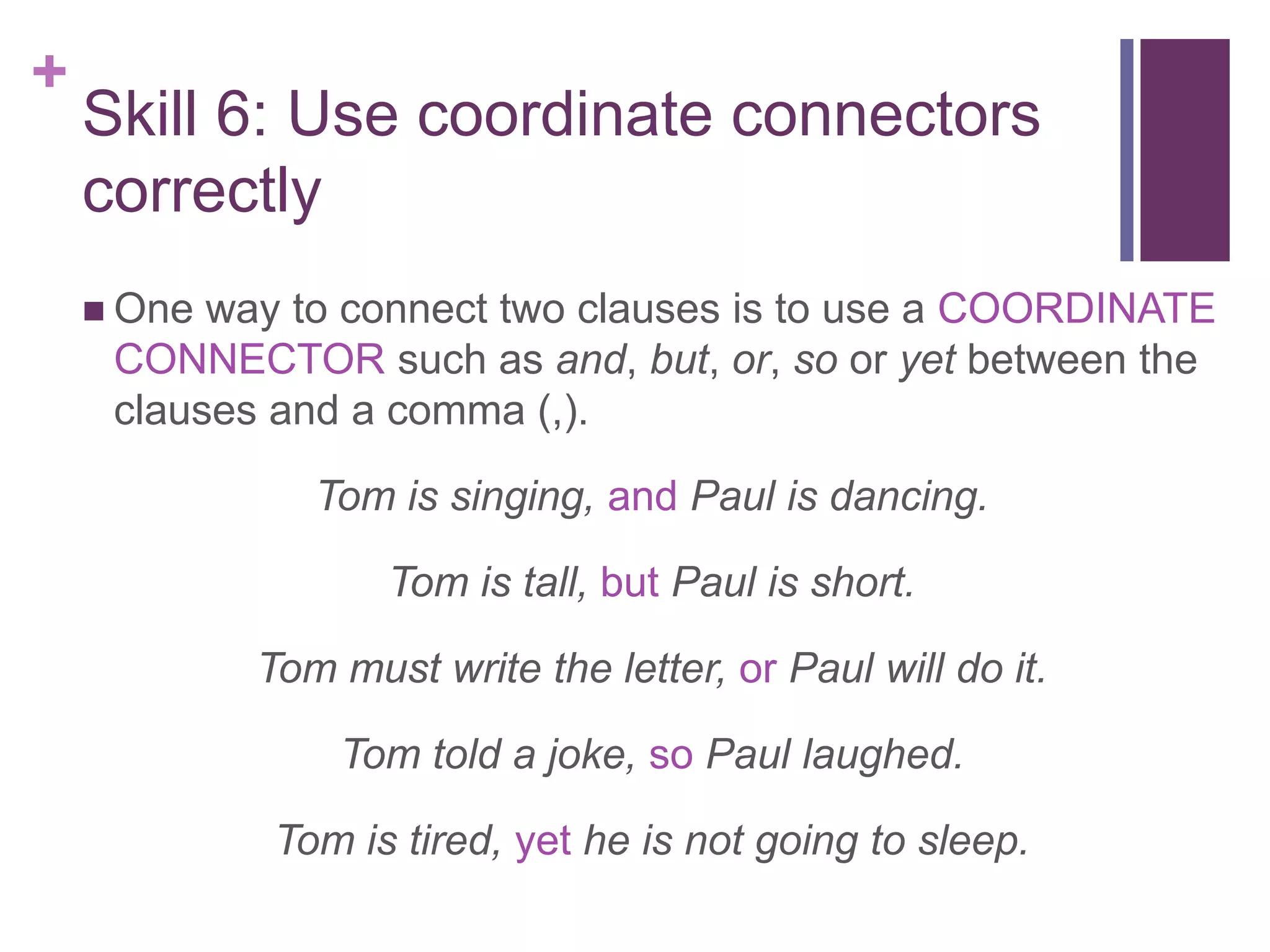 Sentences with multiple clauses | PPTX