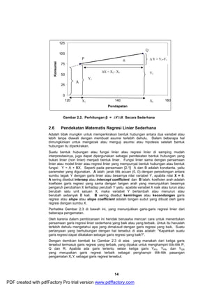 2 . analisis regresi linier sederhana | PDF