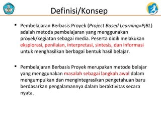 Project Based Learning (Pembelajaran Berbasis Proyek) | PPT