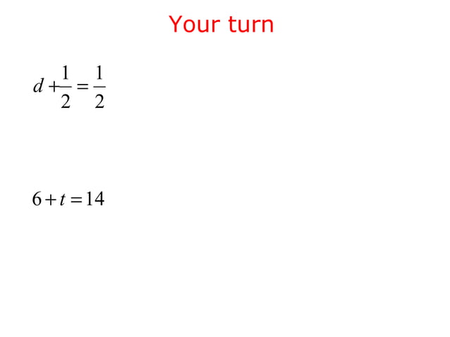 Simple Equations I | PPT | Physics | Science