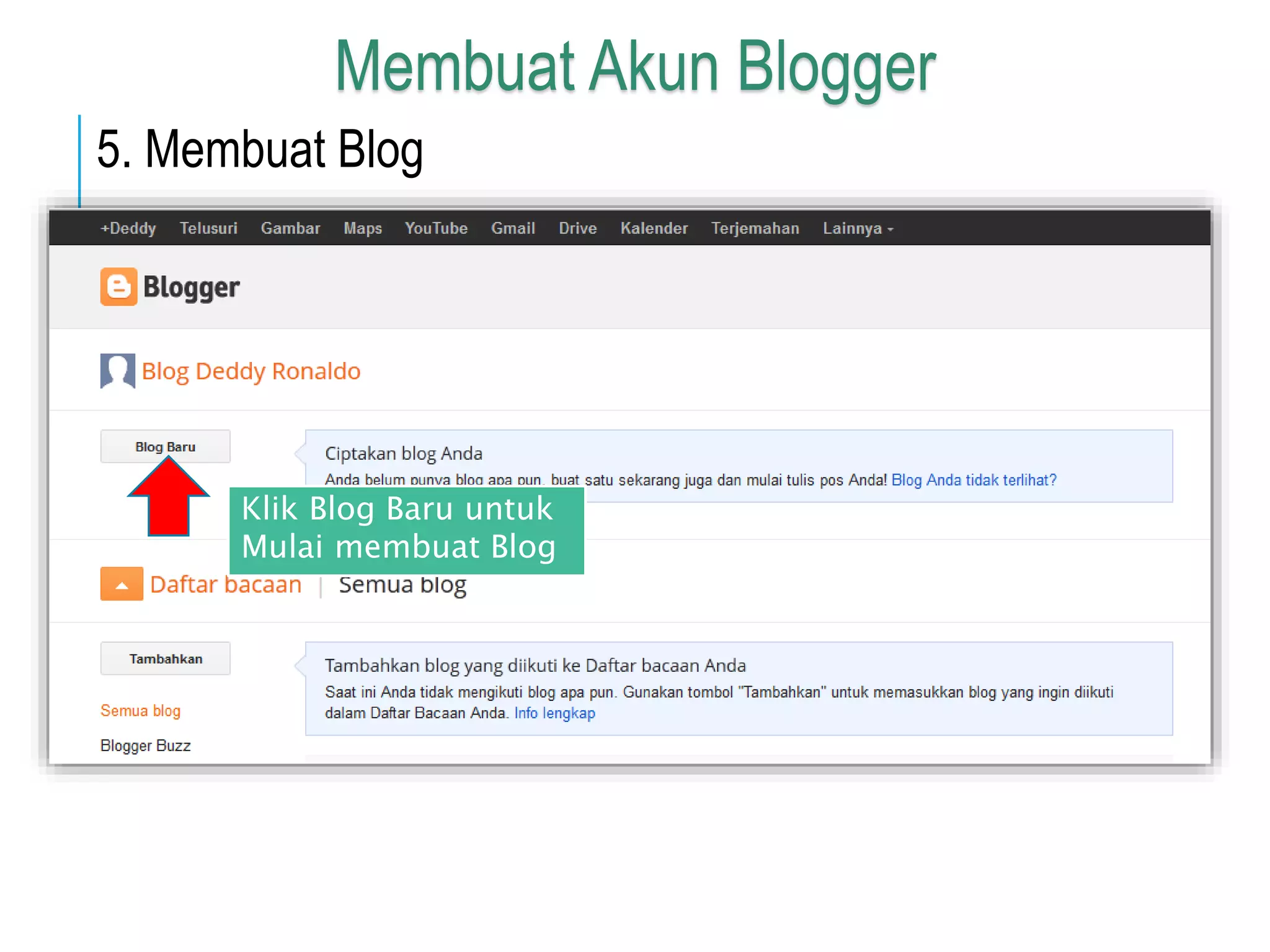 Membuat Akun Google & Blog | PPTX