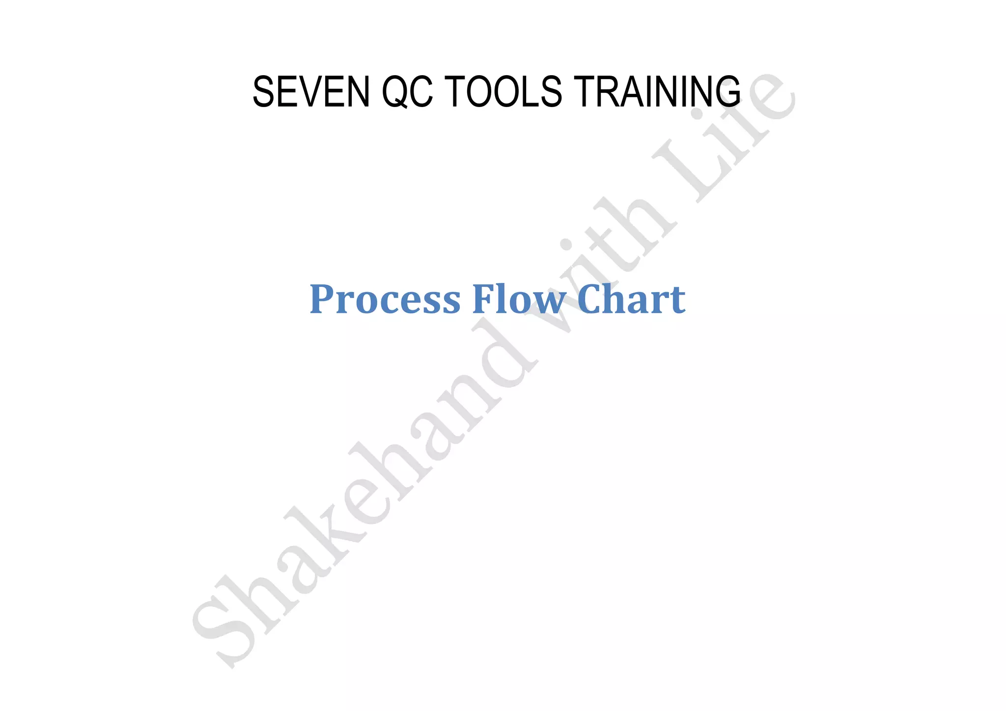 Seven QC Tools Training; Process Flow Chart | PDF