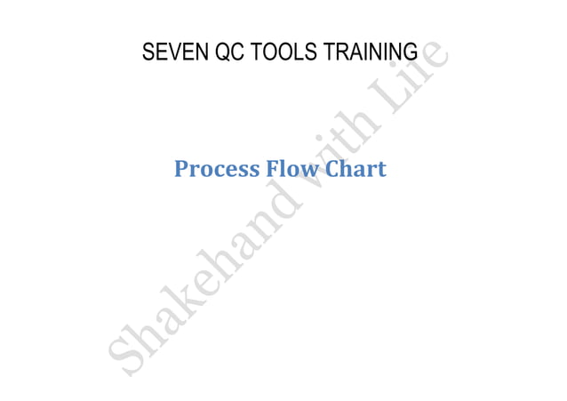 Seven QC Tools Training; Process Flow Chart | PDF | Table Tennis | Sports