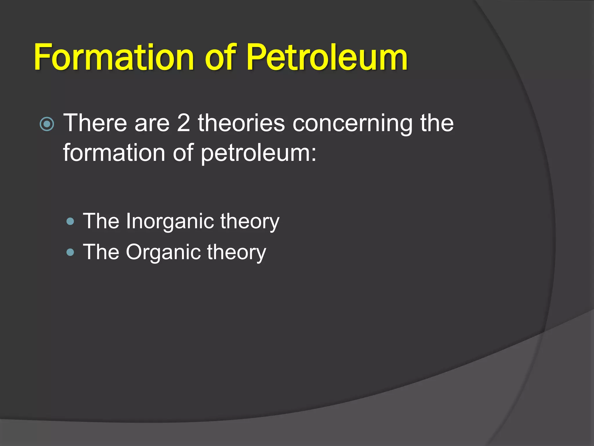Petroleum Geology - Origin of Petroleum | PDF